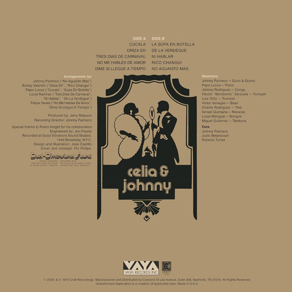 Celia Cruz & Johnny Pacheco Tremendo Cache' (180 Gram Vinyl, Anniversa ...