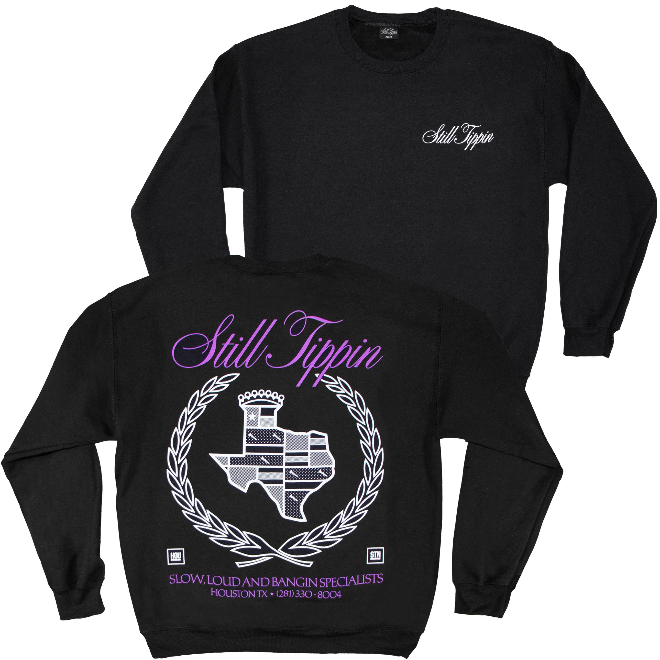 Still Tippin "El Dorado" Crewneck SWEATSHIRT - Black – Feels So Good