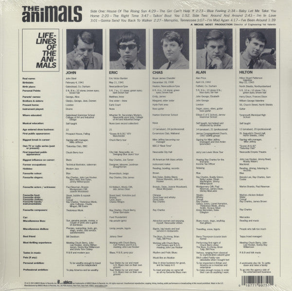 Buy The Animals : The Animals (LP, Album, RE, 180) Online for a great ...